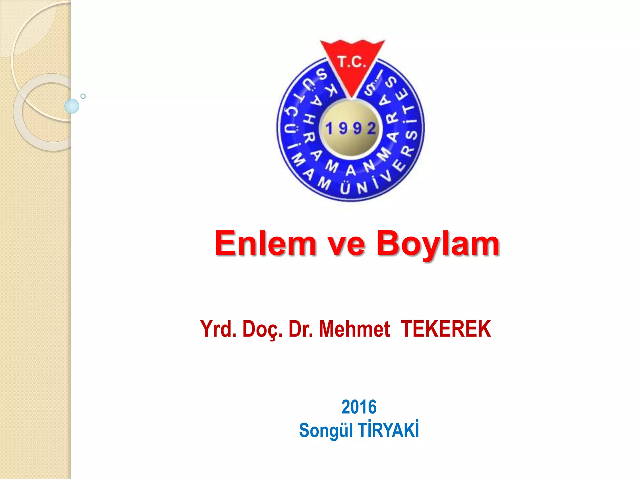 Enlem ve Boylmlar | PPTX