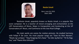 Song composers | PPT