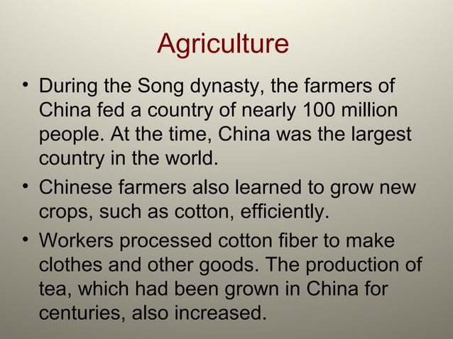 Song dynasty advancements | PPT