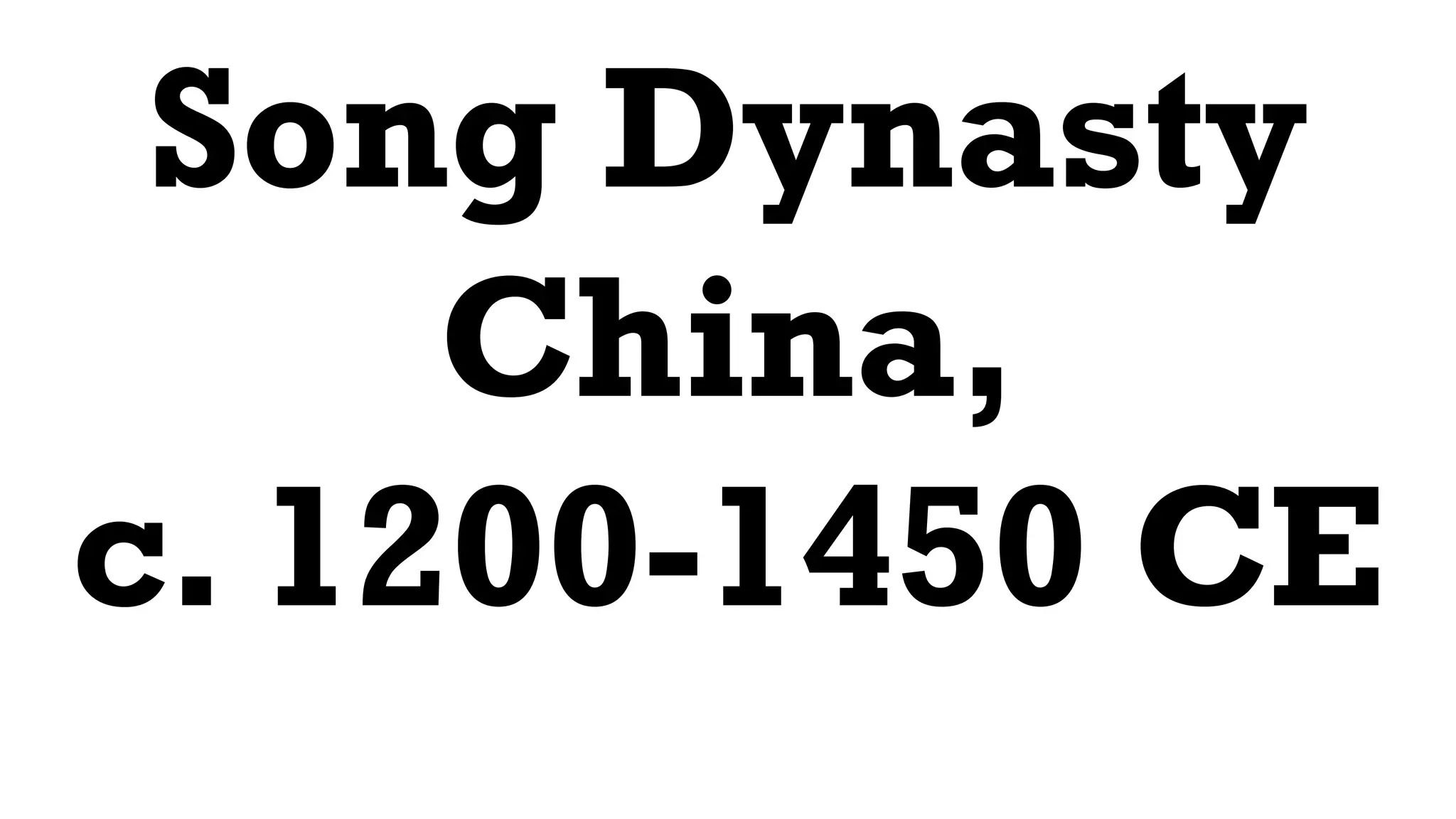 Song Dynasty China | PDF