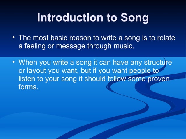 Song Formats | PPT