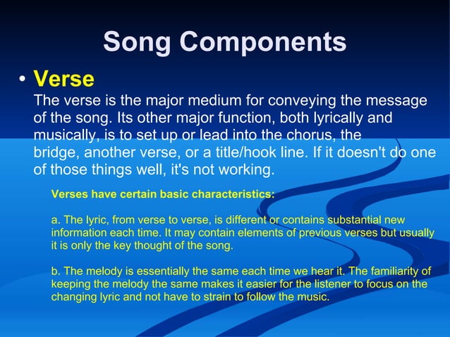 Song Formats | PPT
