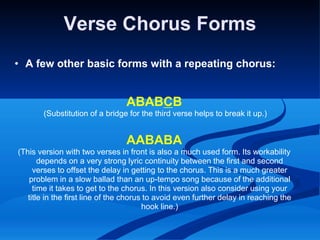 Song Formats | PPT