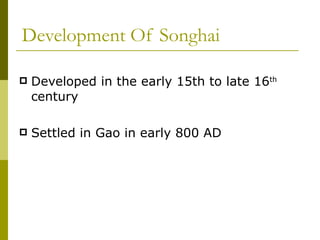 Songhai | PPT