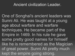 Songhai presentation | PPT