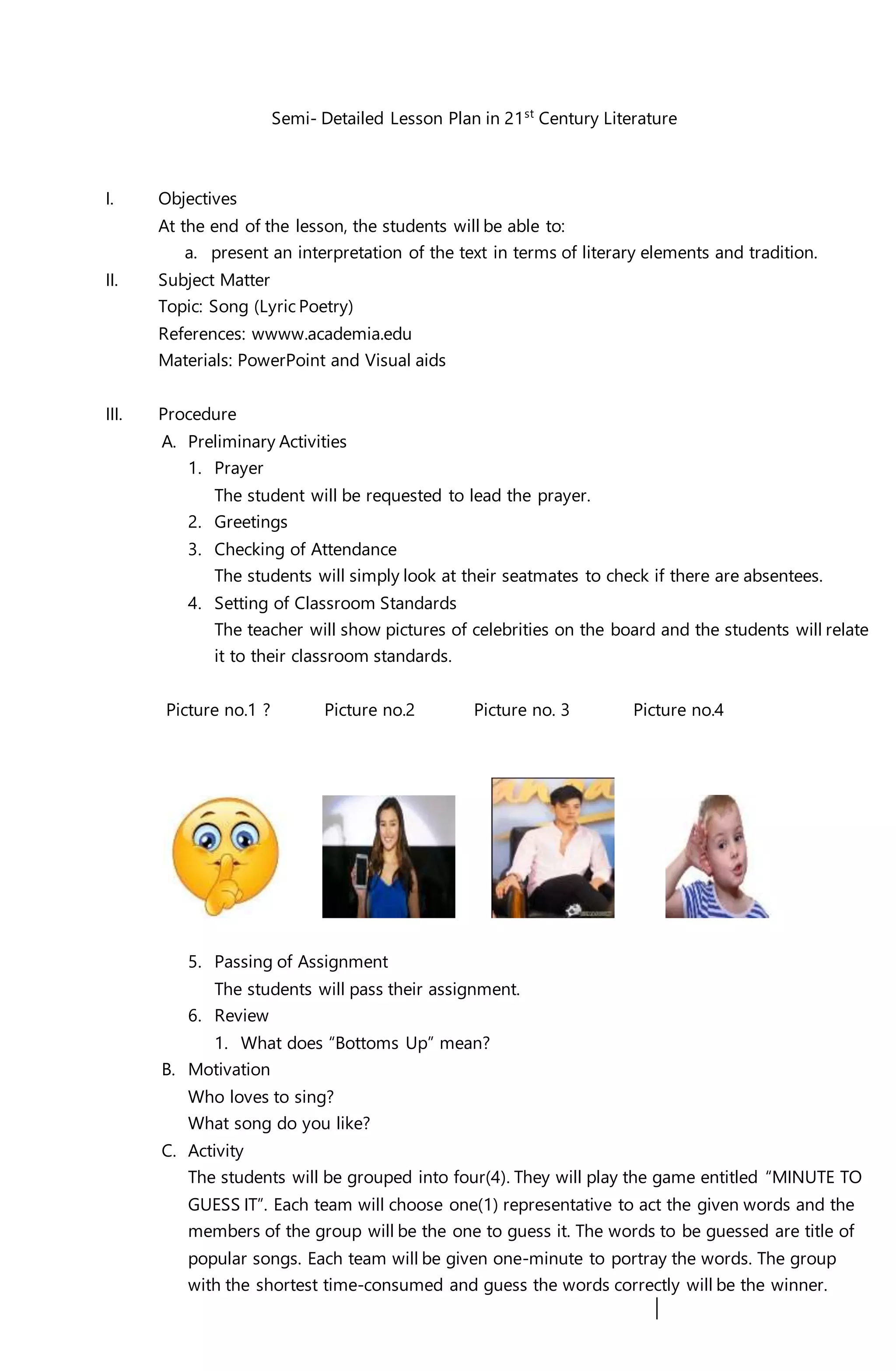 Song (lyric poetry) | DOCX