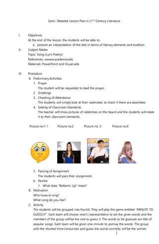 Song (lyric poetry) | DOCX