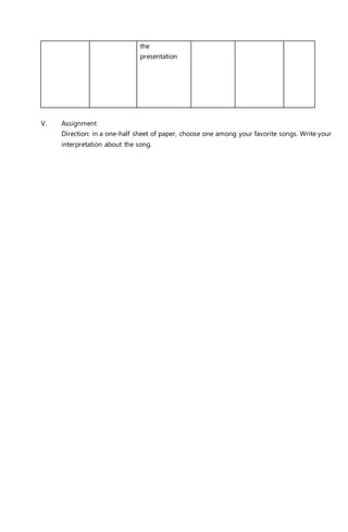 Song (lyric poetry) | DOCX