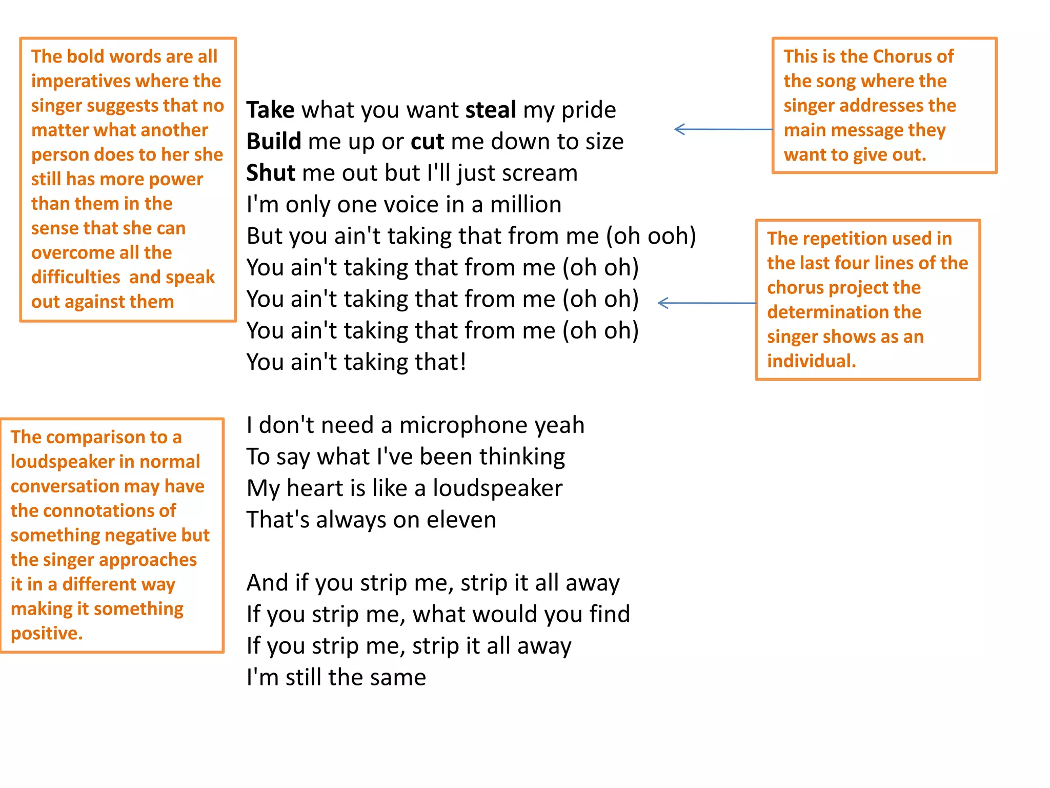 Song lyrics analysis | PPTX