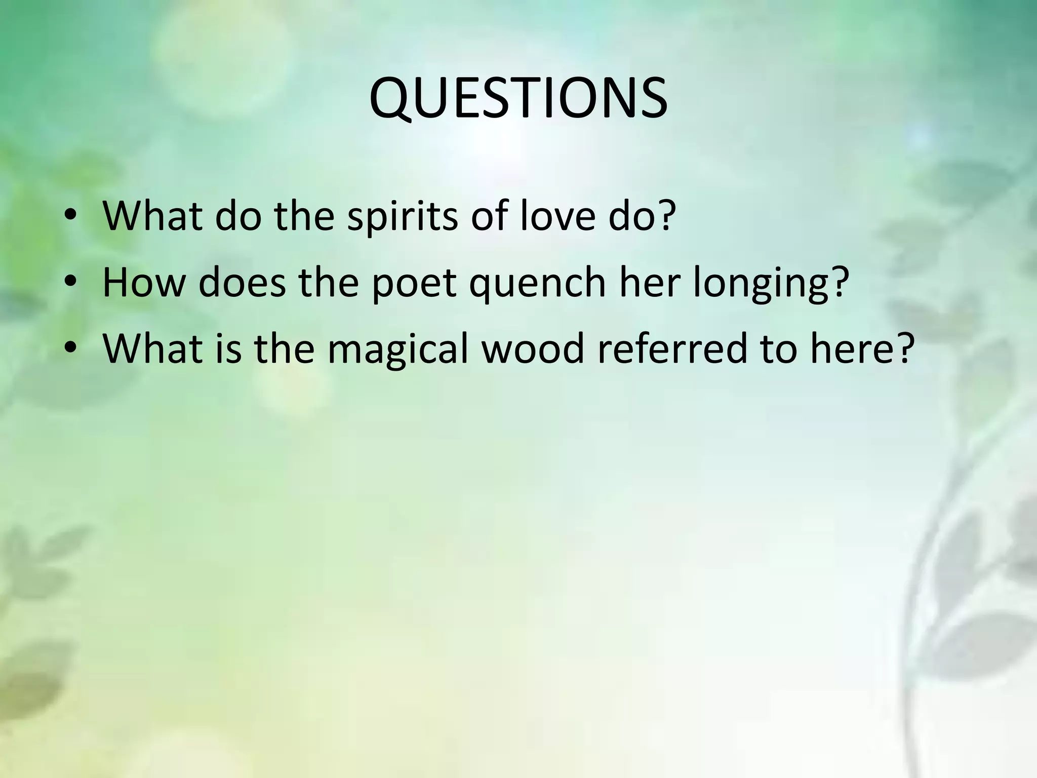 Song of a dream second stanza | PPT