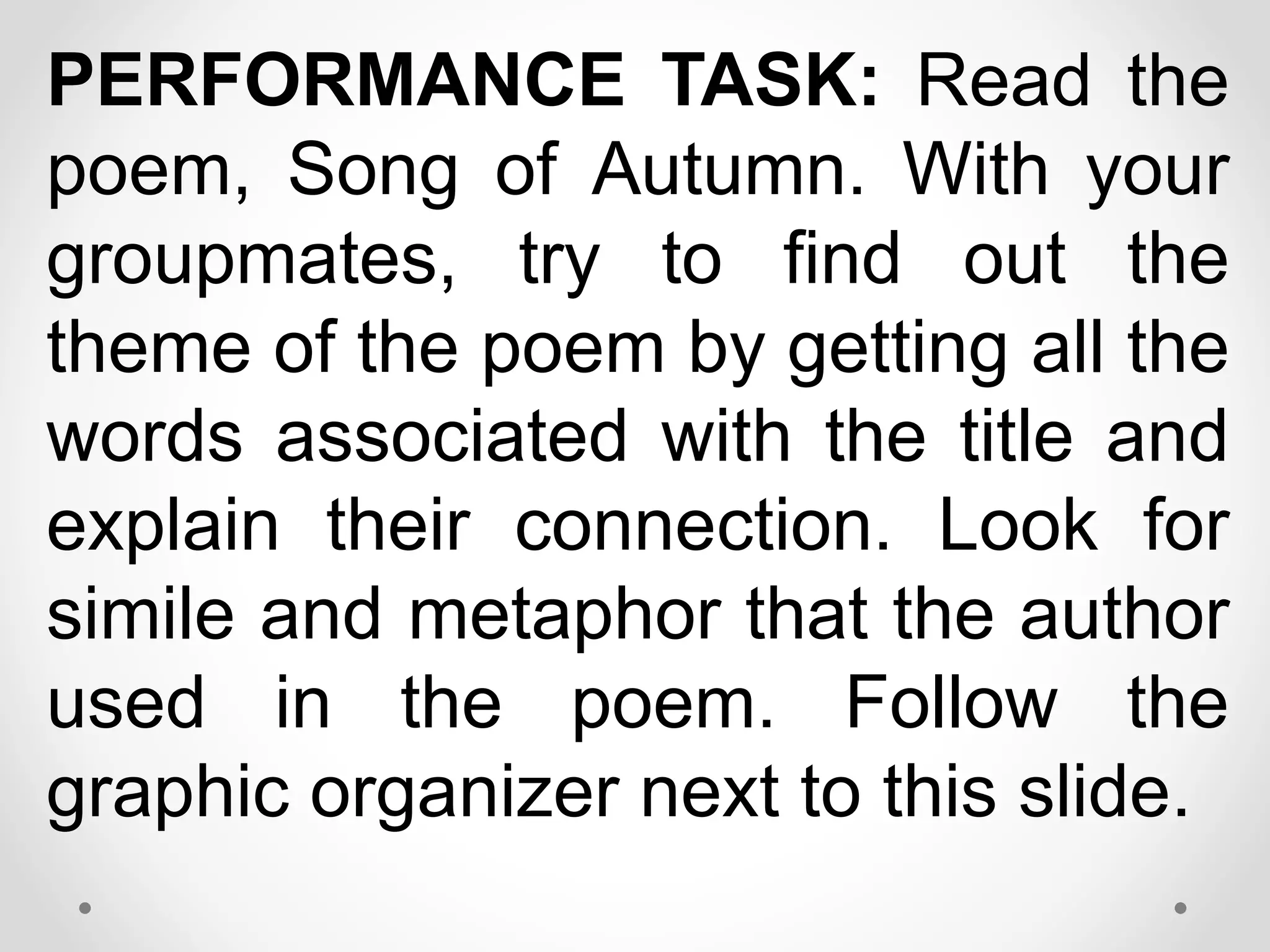 Song of Autumn | PPTX