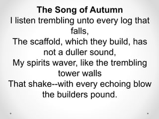 Song of Autumn | PPTX