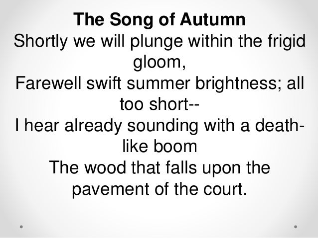 Song of Autumn