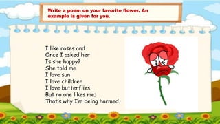 song of the flower by Khalil Gibran, class 8 | PPTX