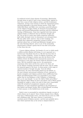 Songs of-kabir - tradus de tagore | PDF