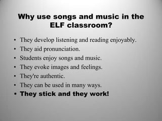 Songs And Music In The Classroom | PPSX | Children\'s Music | Music