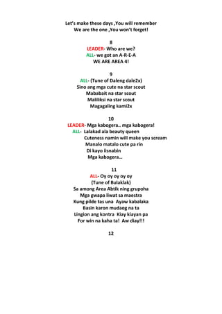 songs and yells.docx