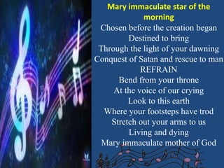 Songs for mary | PPTX