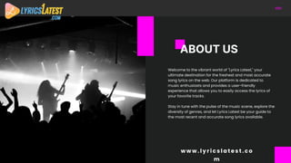 Hindi & Panjabi Songs & Lyrics With Lyrics Latest | PPT