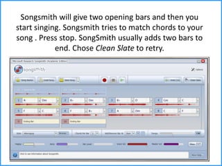 Microsoft's SongSmith and how to use it | PPTX | Digital Audio ...