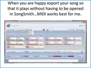 Microsoft's SongSmith and how to use it | PPTX | Digital Audio ...