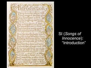 Songs of innocence | PPT