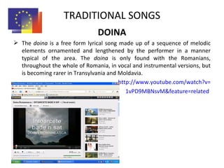 Instruments and songs Romania | PPT