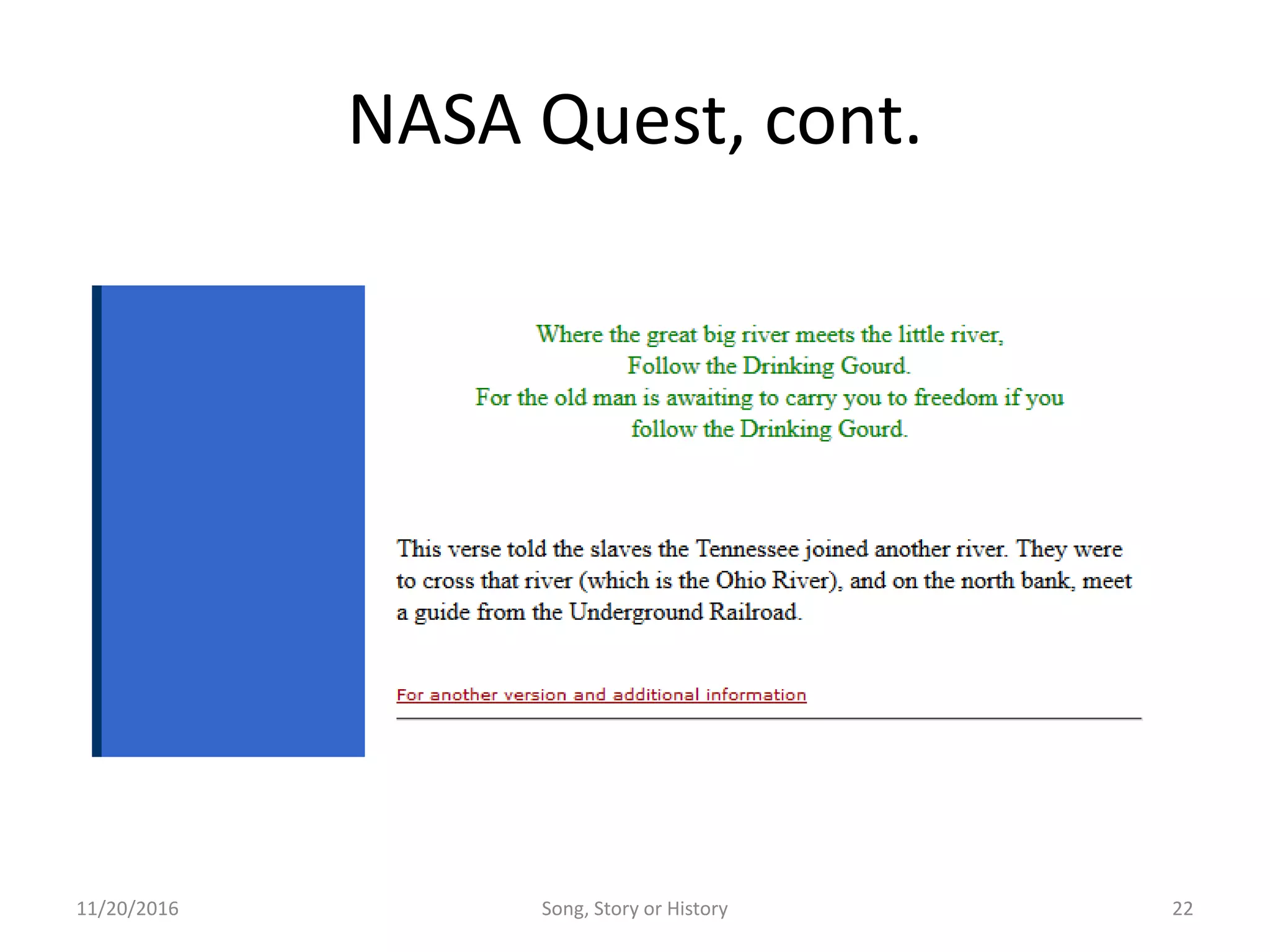 Resisting the claims of coded messages in slave songs | PPT