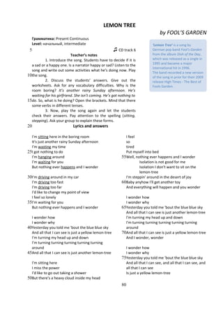 Songs worksheets (reparado) | PDF