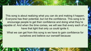 Song Lyrics Meaning and it's Tenses | PPTX