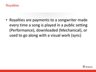 Songtrust - Music Publishing Basics | PPT
