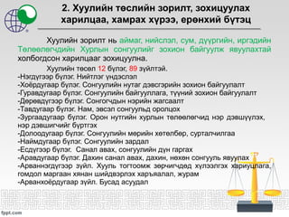 Songuuliin tuhai huuliin taniltsuulga | PPT