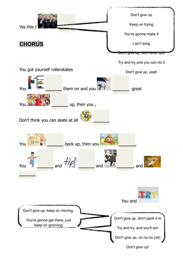 Song worksheet | PDF
