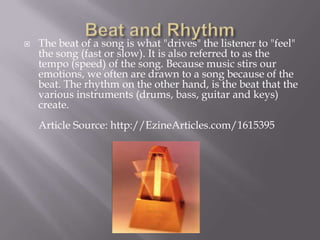 Song writing 101 | PPTX