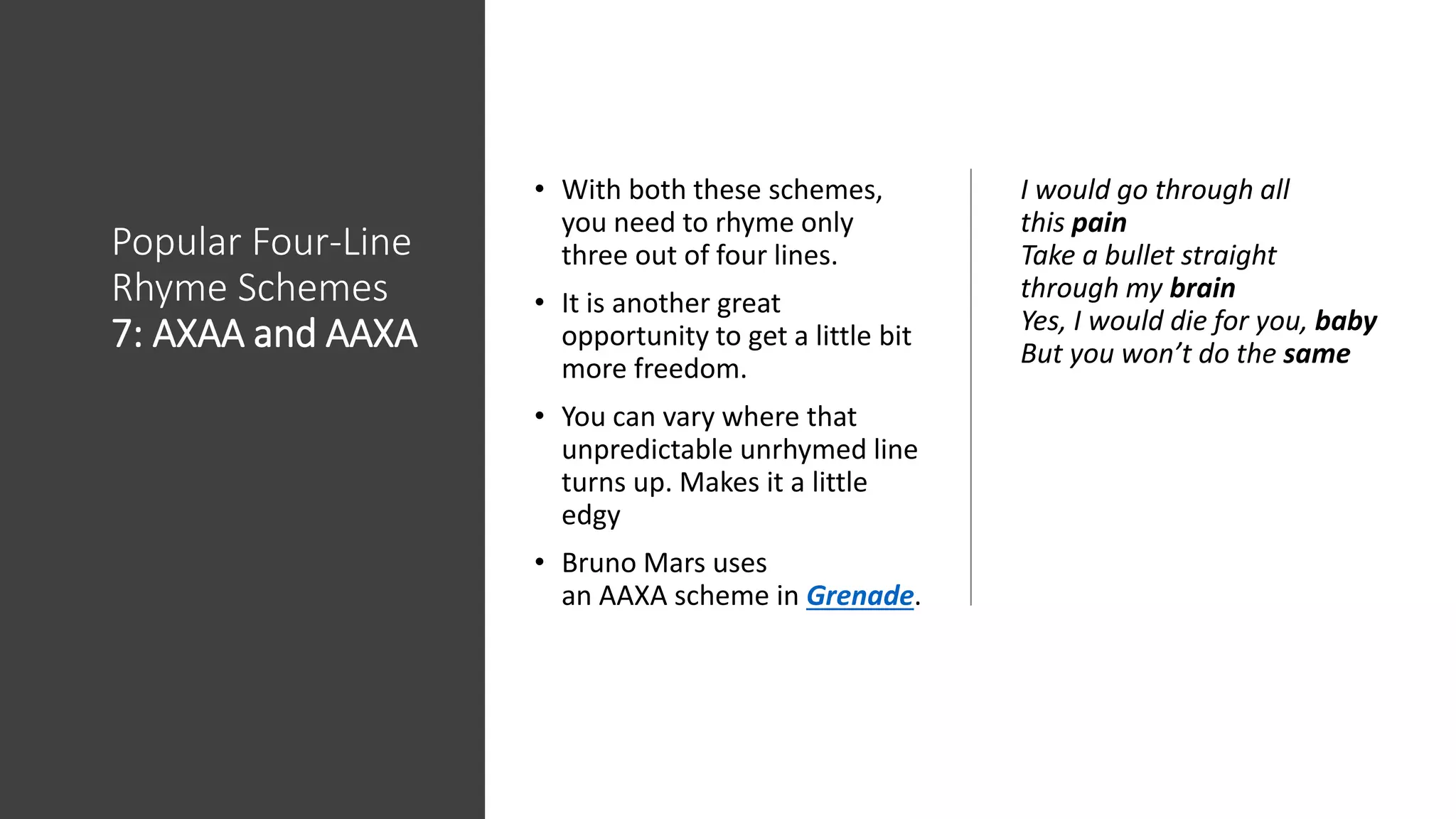 SONGWRITING4LINERHYMINGSCHEMES.pptx