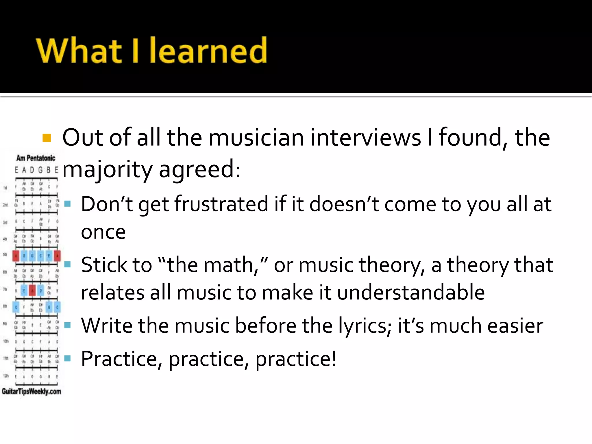 Songwriting Powerpoint | PPTX