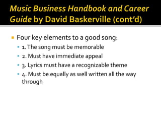 Songwriting Powerpoint | PPTX