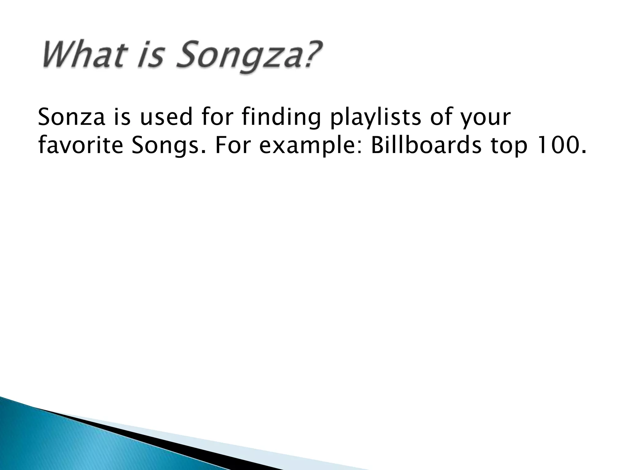 Songza | PPTX
