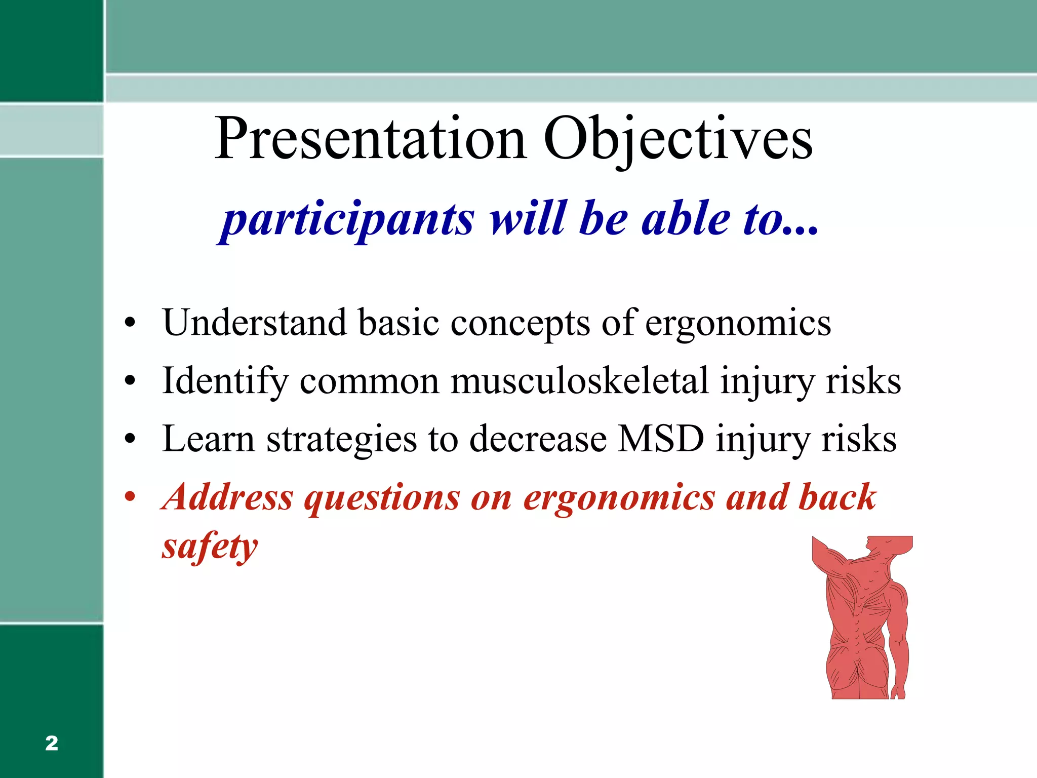 Workplace Ergonomics | PPT