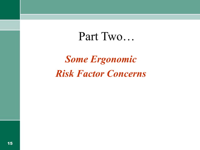 Workplace Ergonomics | PPT