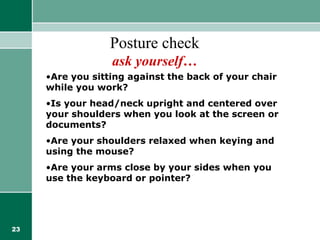 Workplace Ergonomics | PPT