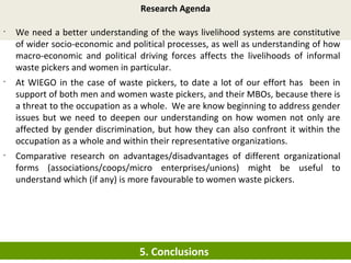 Gender and waste-picking in Brazil - Sonia Dias (WIEGO) | PPT