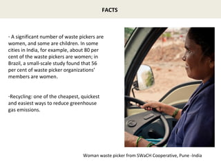 Gender and waste-picking in Brazil - Sonia Dias (WIEGO) | PPT