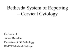 Bethesda System of Reporting – Cervical Cytology | PPTX