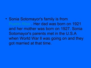 Sonia sotomayor 1 | PPT