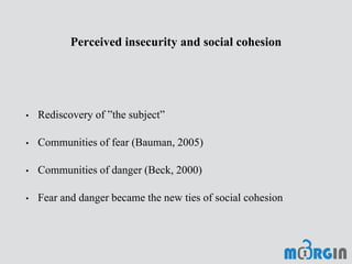 Sonia Stefanizzi and Valeria Verdolini: Perceived insecurity in ...