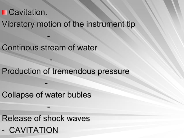 SONIC AND ULTRASONIC INSTRUMENTATION - Copy.ppt | Oral care | Personal Care