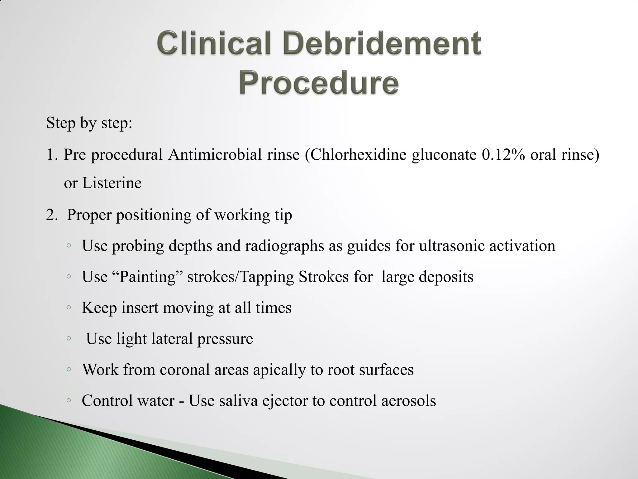 Sonic and ultrasonic scaling | PDF
