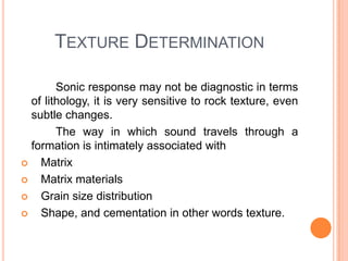 Sonic log | PPTX