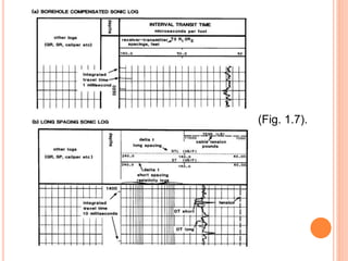Sonic Log | PPTX | Geology | Science